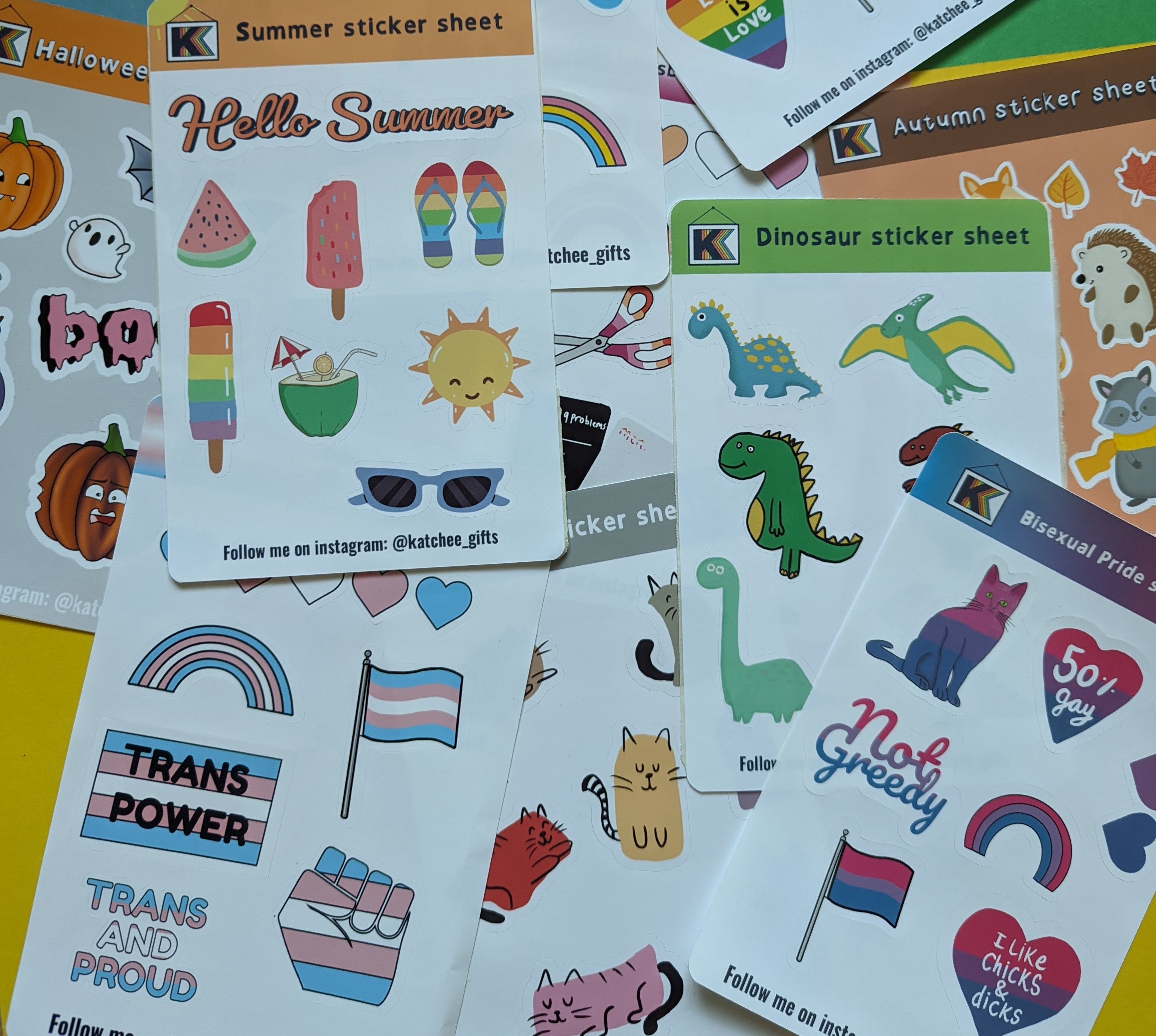 Sticker Sheets - KatcheeGifts