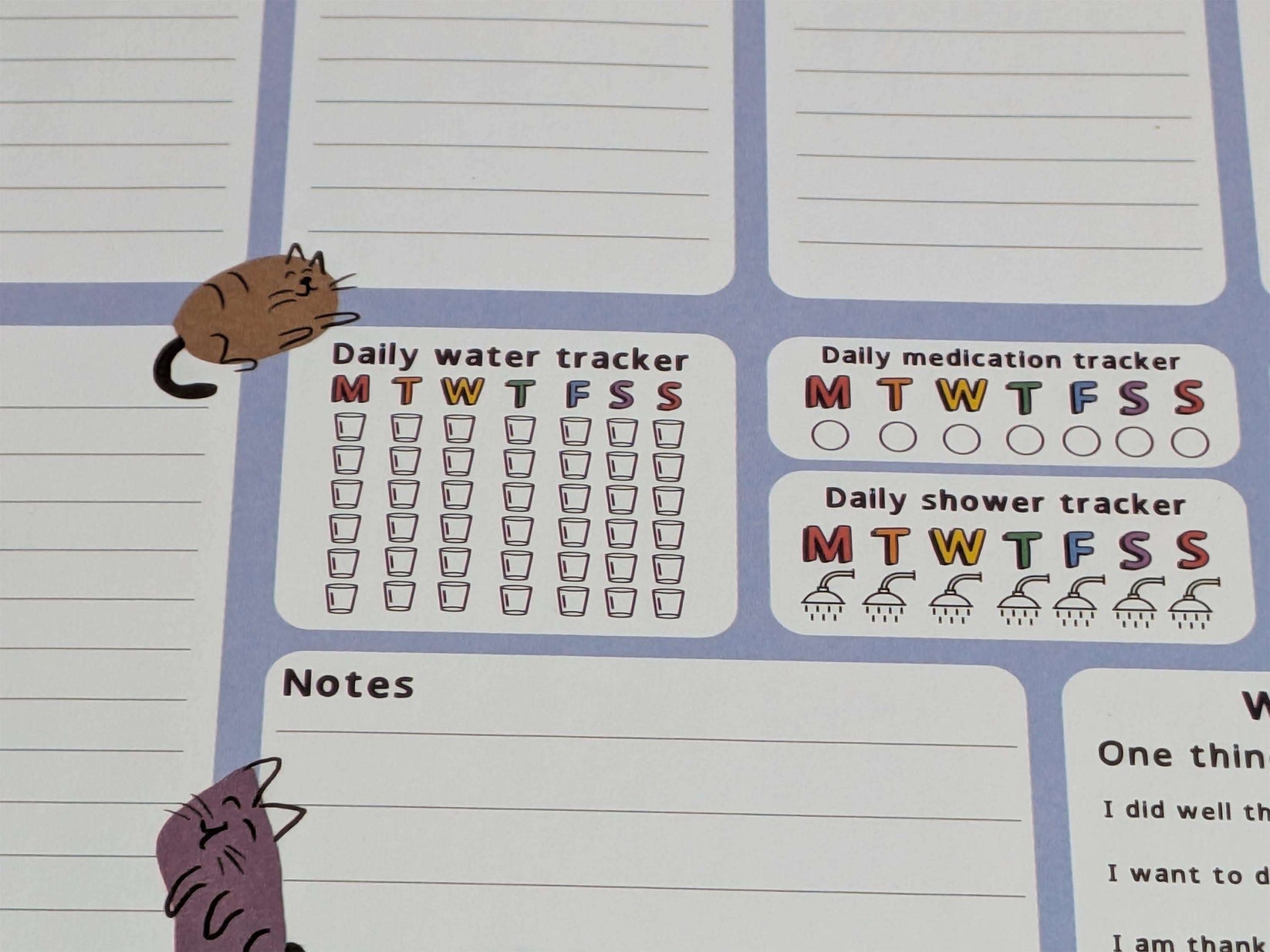 A4 Weekly planner desk pad - cats theme – KatcheeGifts